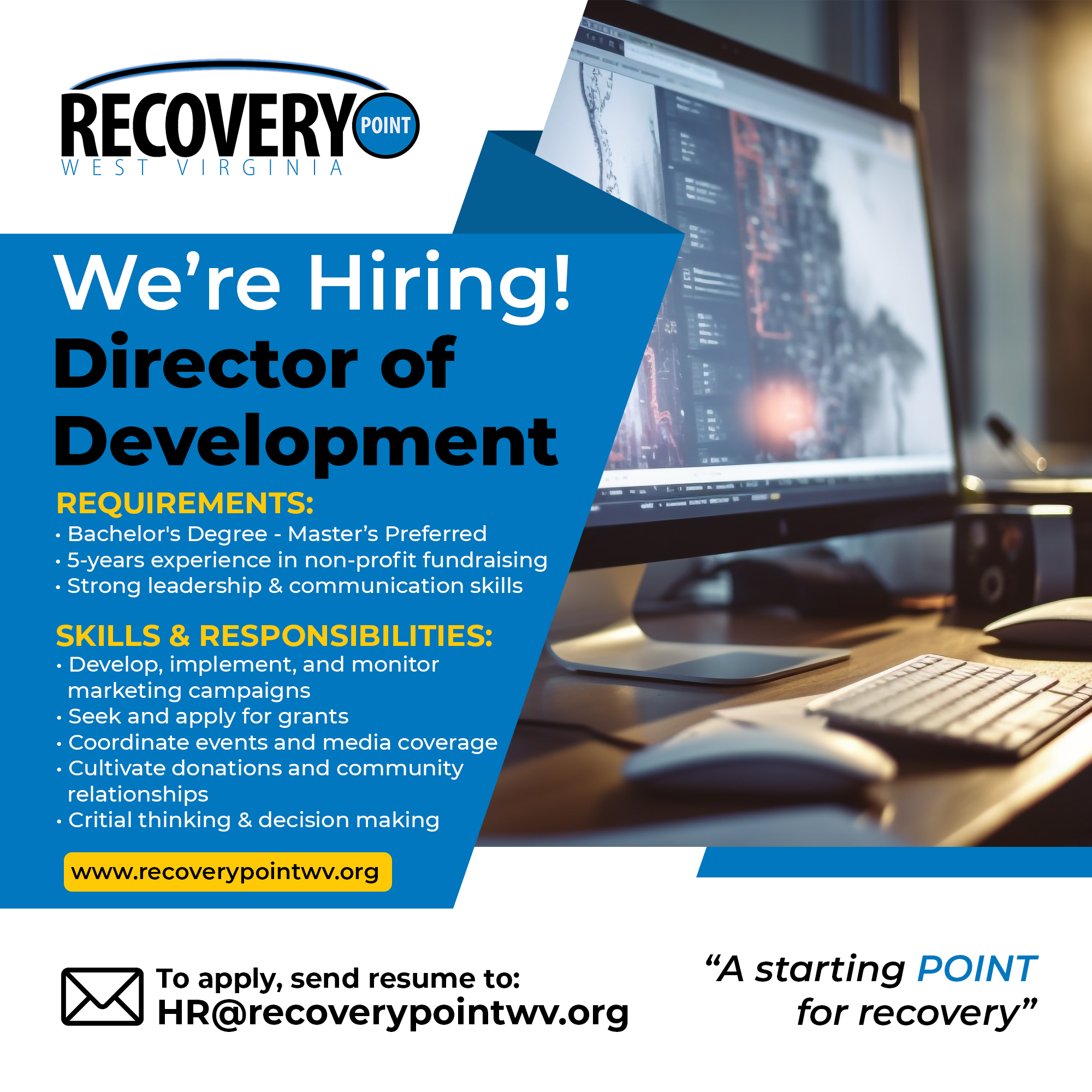Careers | Recovery Point West Virginia